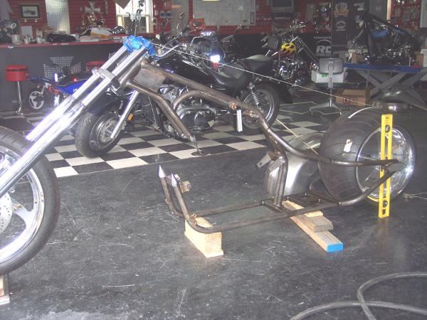 Rigid Custom Old School Chopper & Bobber Frame Mfg. by Bitter End - O.S ...