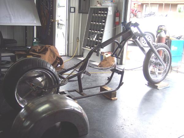 Rigid Custom Old School Chopper & Bobber Frame Mfg. by Bitter End - O.S ...